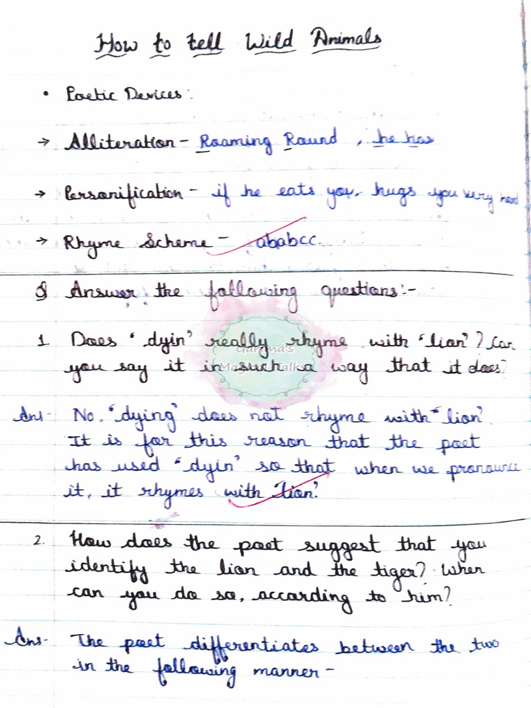 How To Tell Wild Animals | PDF