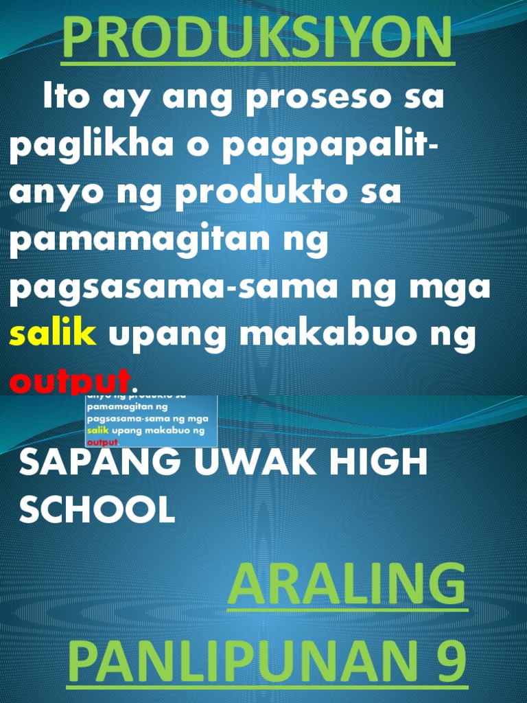 Produksiyon COT1 | PDF