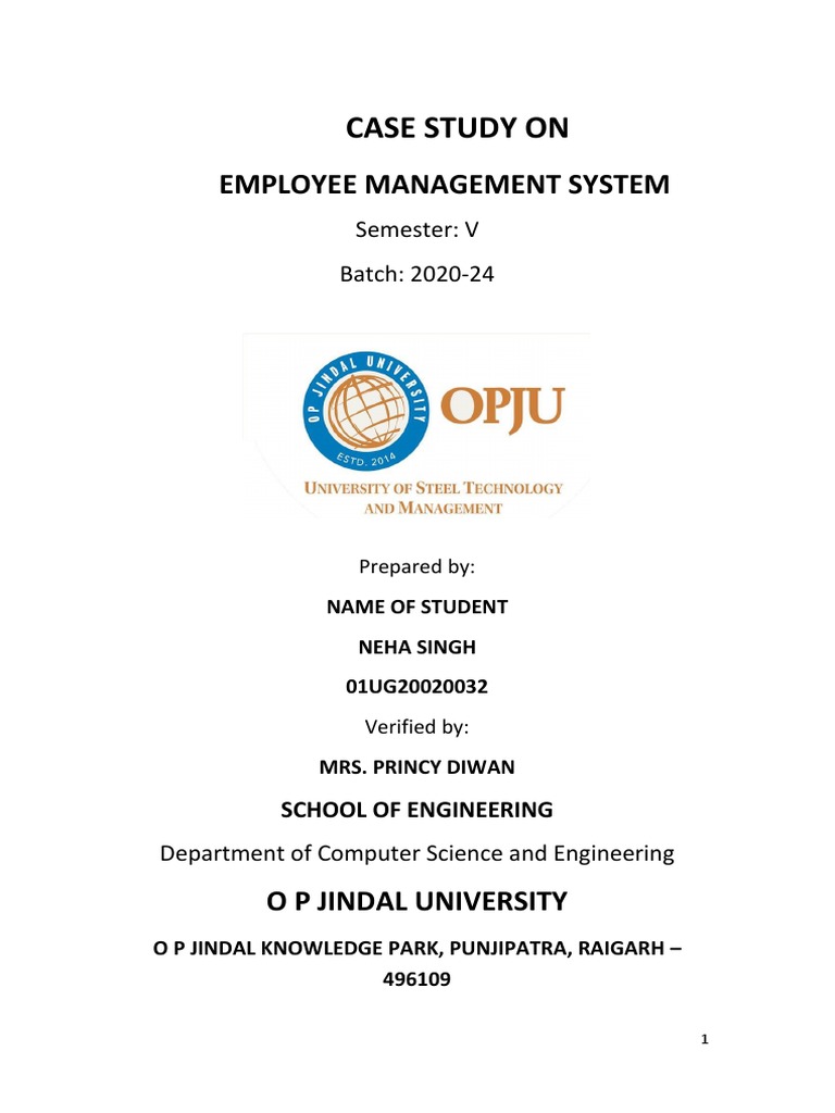Employee Management System Case Study | PDF | Graphical User Interfaces ...