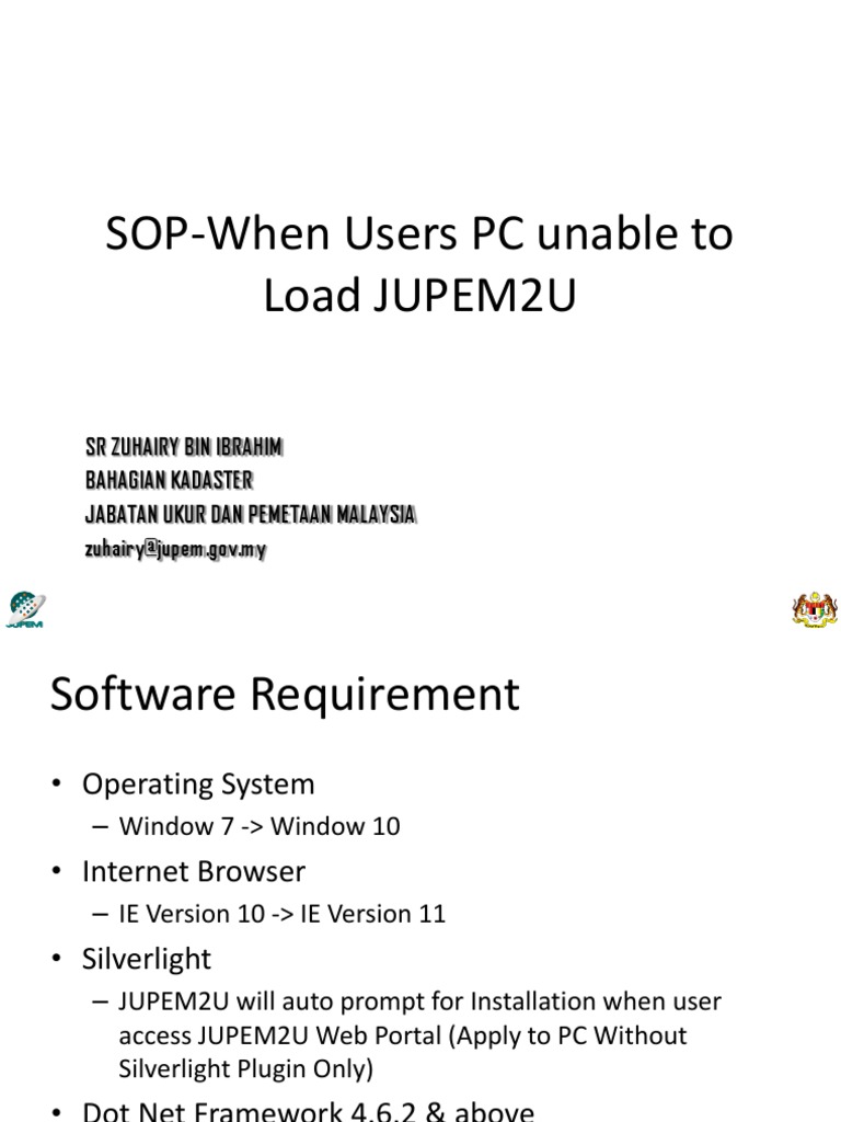 Troubleshooting JUPEM2U Access Issues | PDF | Personal Computers | Operating System