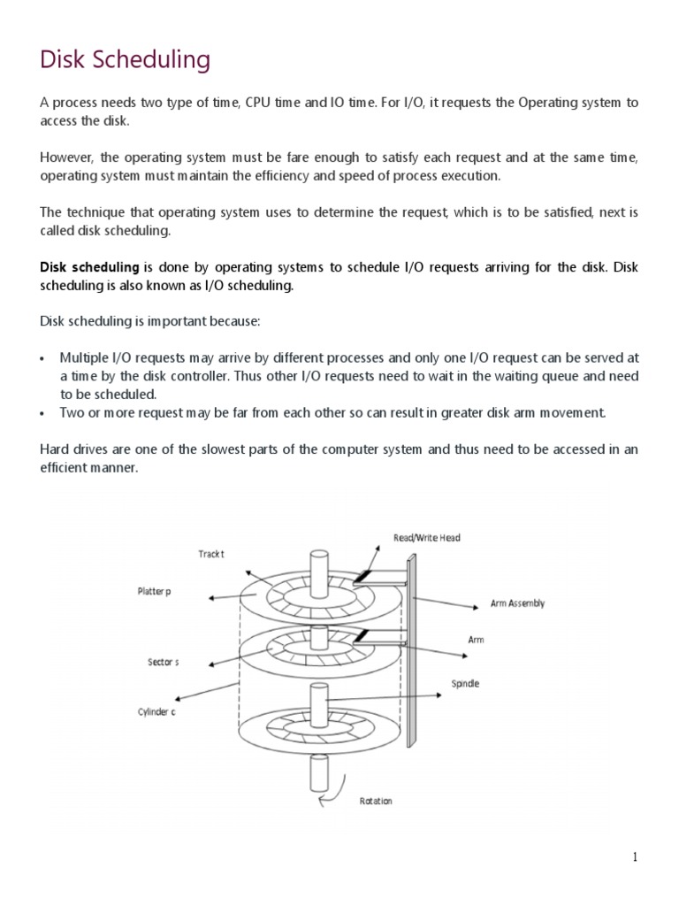 Disk Scheduling Algorithms With Example | PDF Disk Scheduling Algorithms With Example | PDF