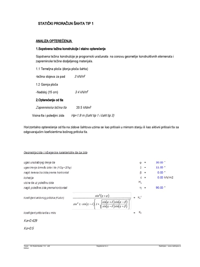 Analiza Opterecenja F | PDF