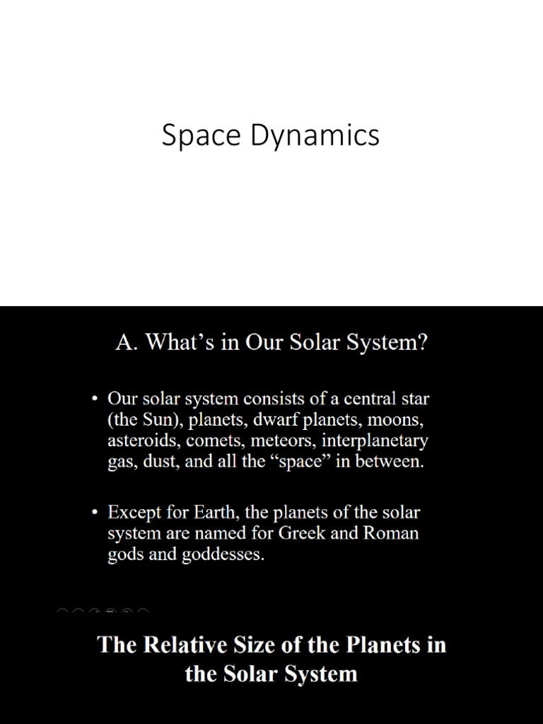 Space Dynamics | PDF