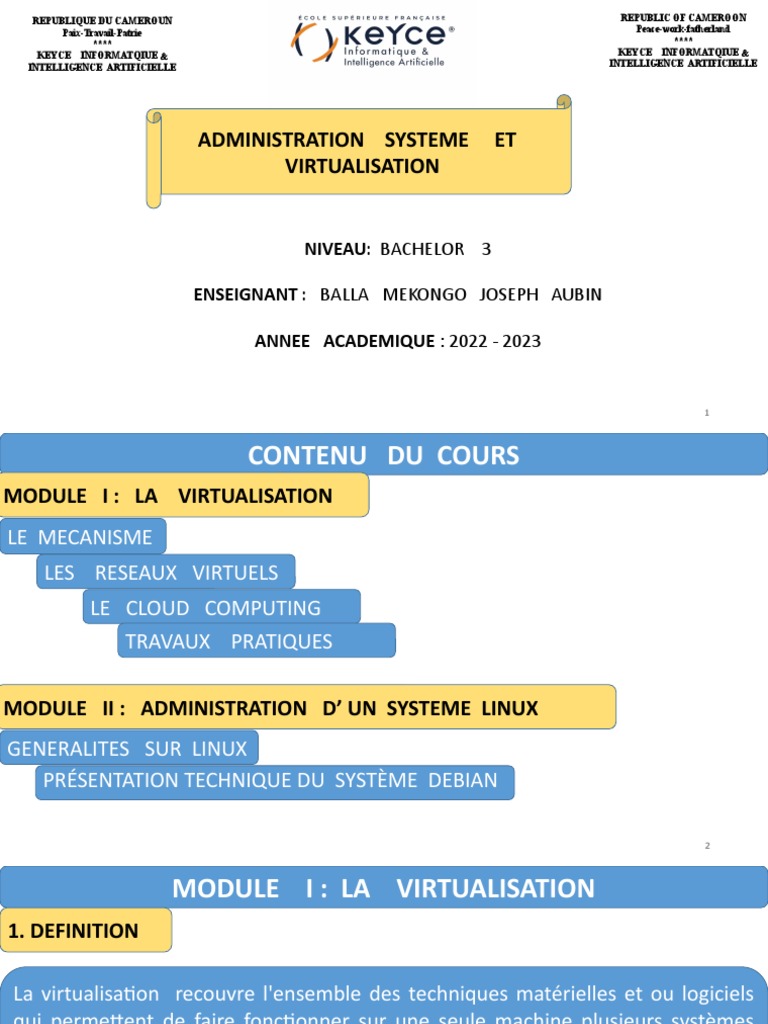 AdminSysteme Virtualisation | PDF | Virtualisation | Machine virtuelle