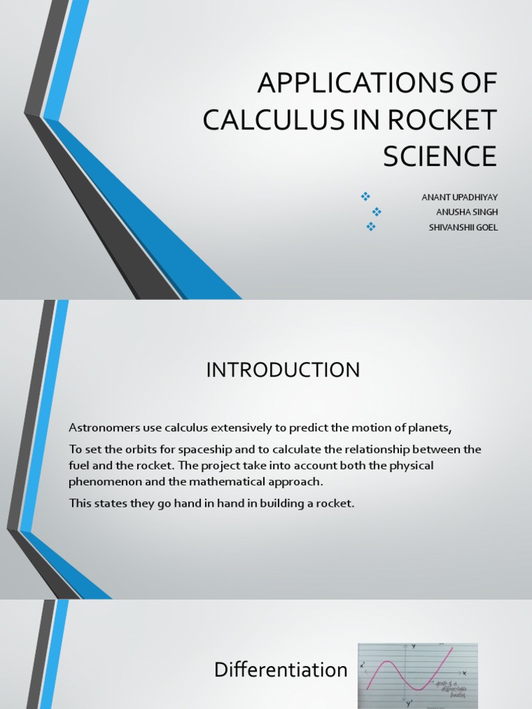 Applications of Calculus in Rocket Science | PDF | Rocket | Momentum