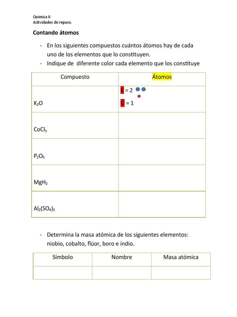Contando Átomos | PDF
