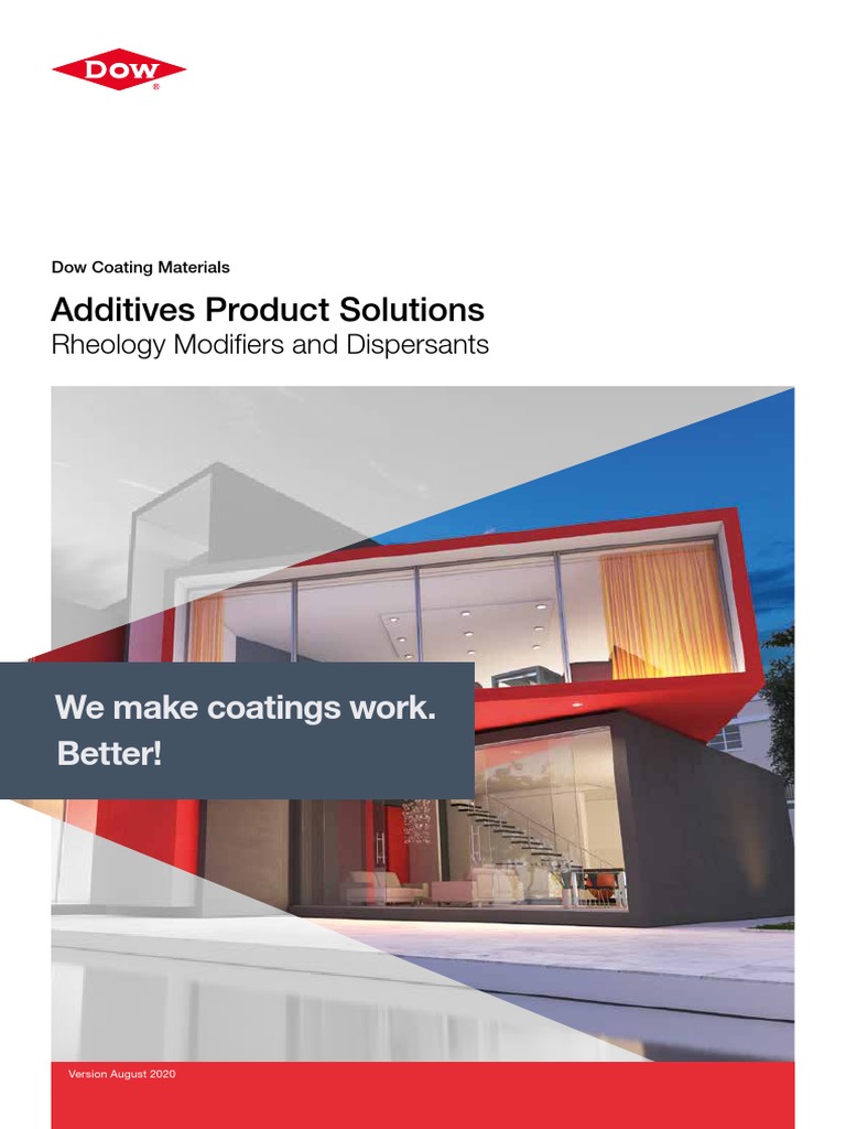 843 022 01 Dow Coating Materials Additives Product Solutions Selection ...