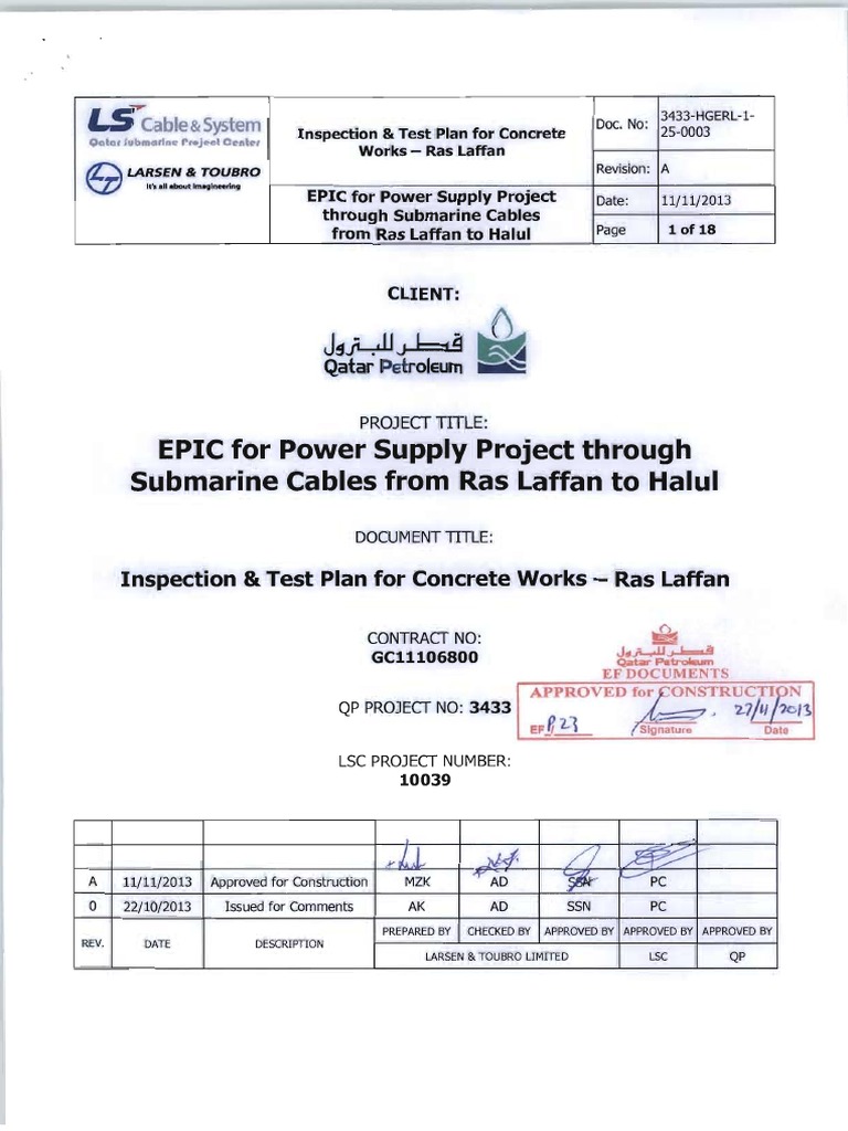 Concrete Works - Ras Laffan | PDF | Economic Sectors | Building Engineering