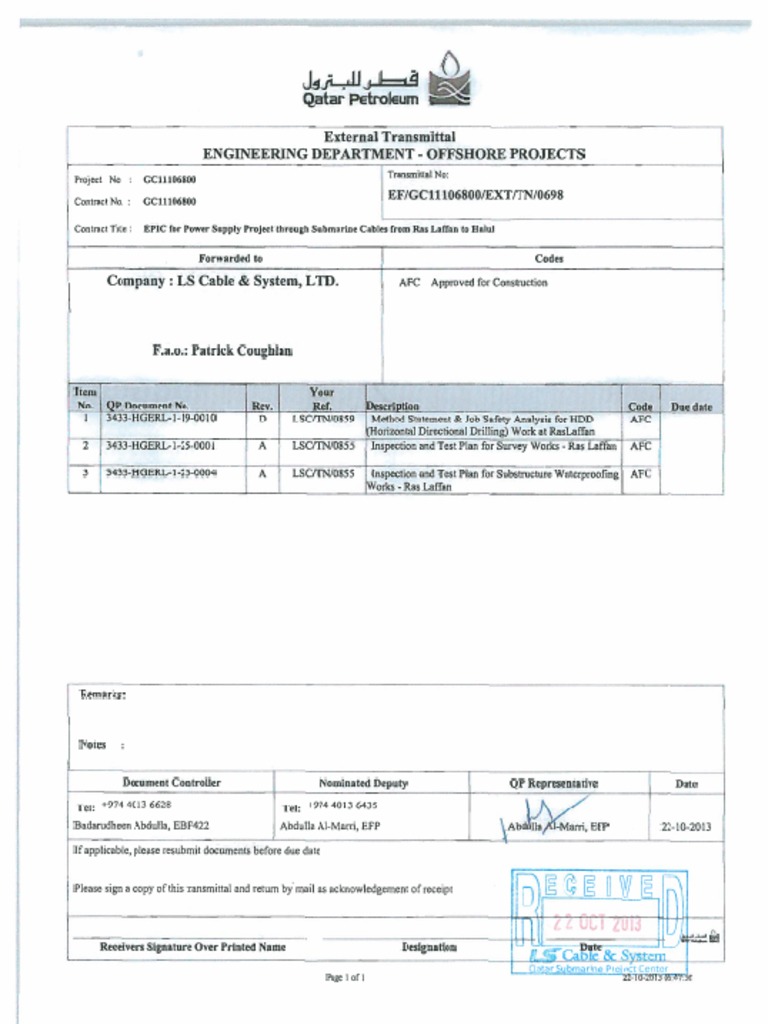 Substructure Waterproofing Works - Ras Laffan | PDF | Building ...