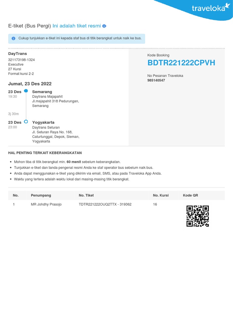 BUS AWAY E-Ticket-5 | PDF