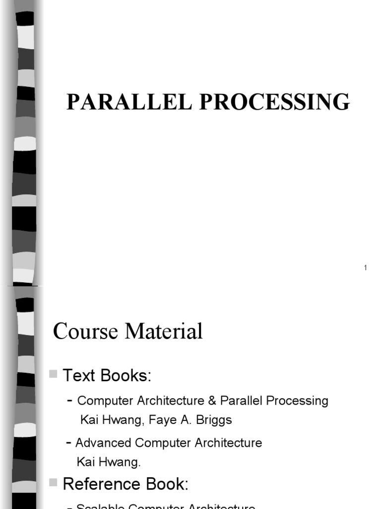 Parallel Processing Part 1 Pdf Central Processing Unit Parallel Computing