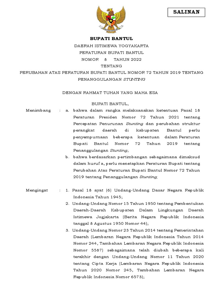 Peraturan Bupati 2022 8 | PDF