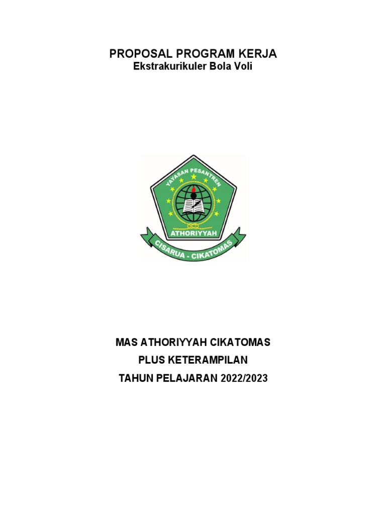 PROGRAM KERJA Ekstrakurikuler Bola Voli | PDF