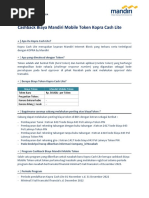 MCM Lite Syarat Dan Ketentuan Umum Mandiri Cash Management Lite | PDF ...