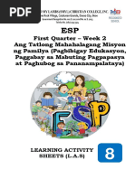 Q1 WS VE 8 Lesson 1 Week 1 | PDF