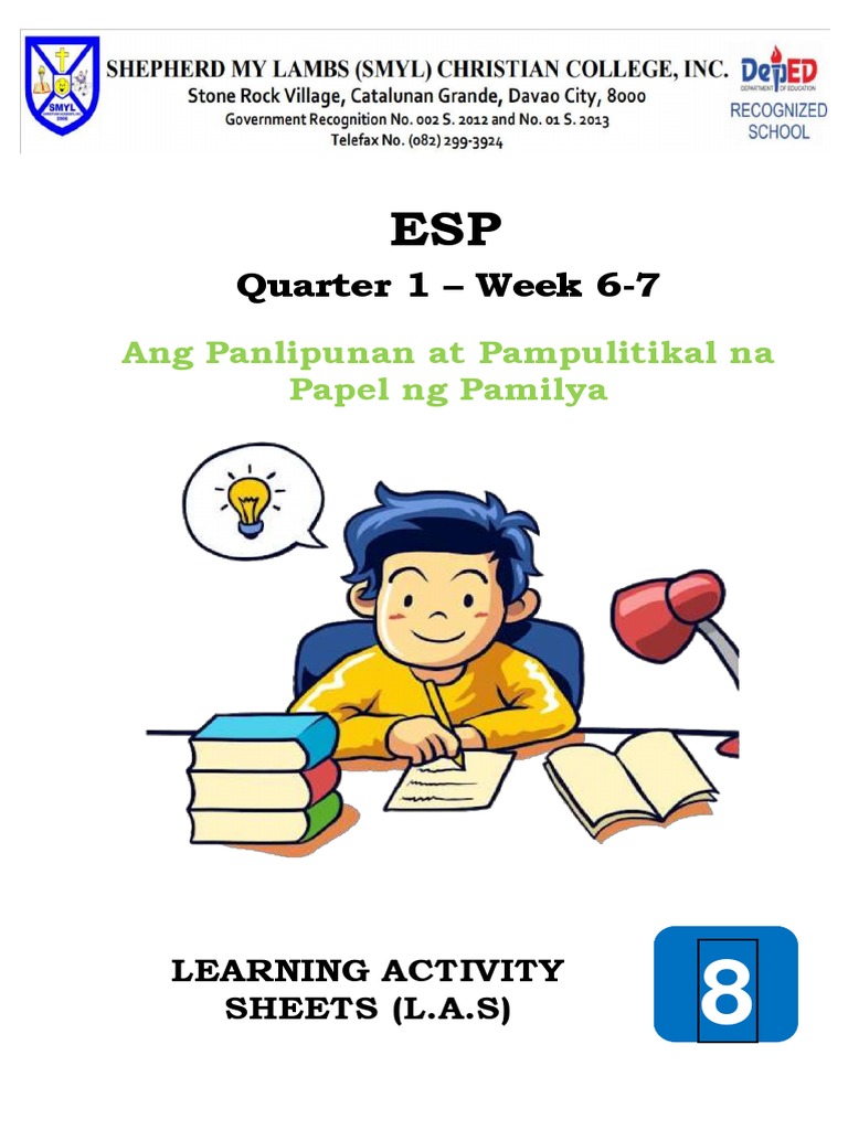 LAS ESP 8 WEEK 6-7 - QUARTER 1 (Updated) | PDF