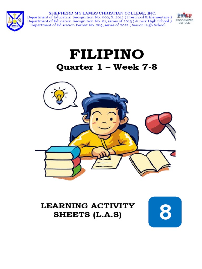 Las Filipino 8 - Week 7-8 - Quarter 1 | PDF