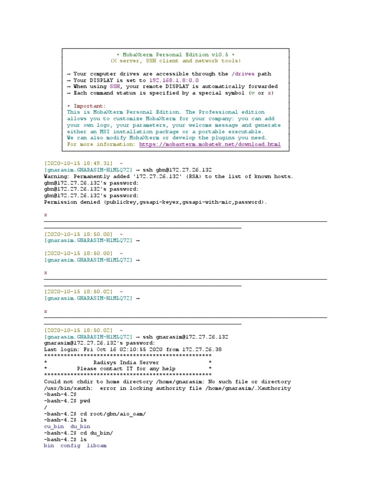 MobaXterm Personal Edition Guide | PDF | Computer Data | Computing