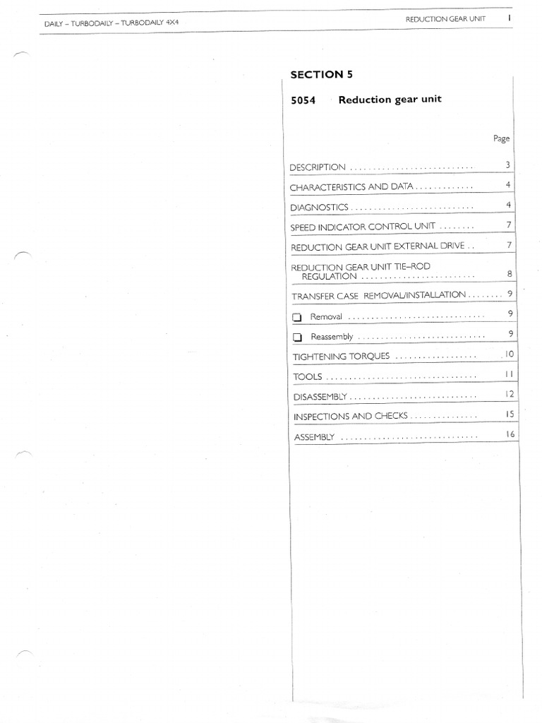 5-Reduction Gear Unit | PDF
