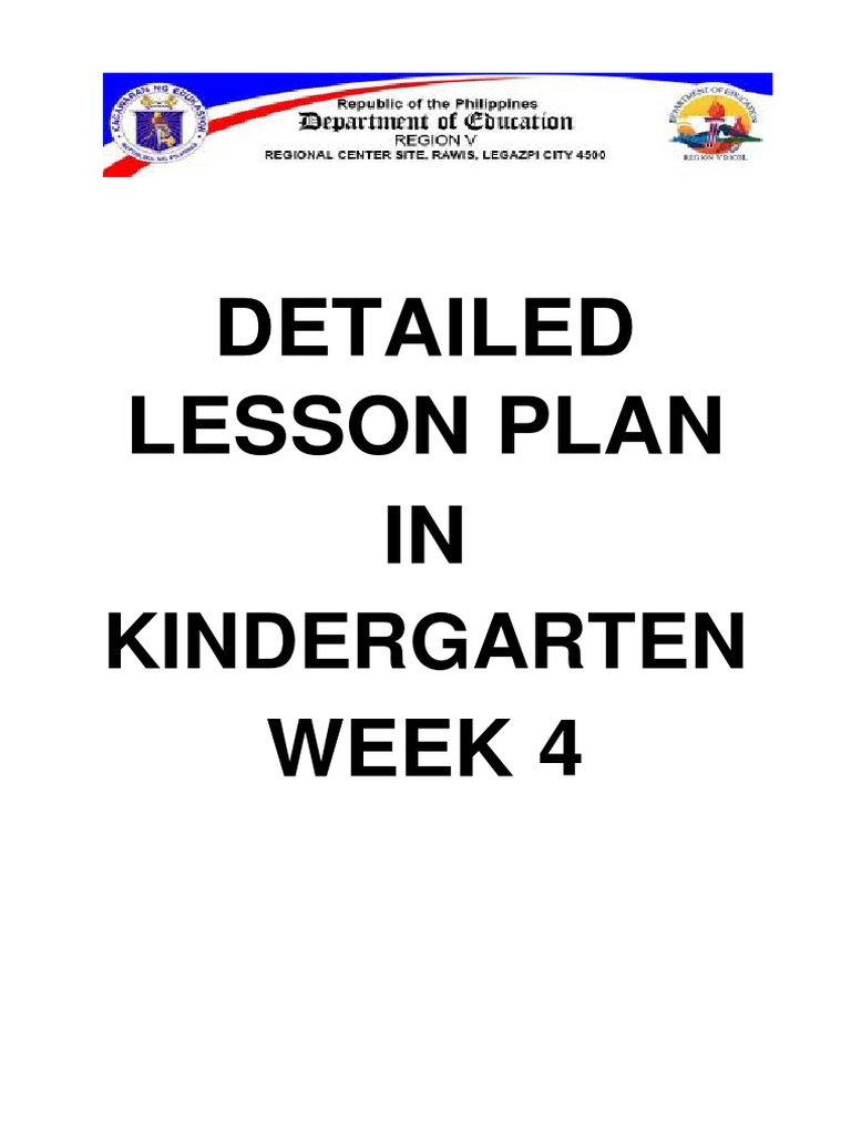 Kinder DLP Week 4 | PDF