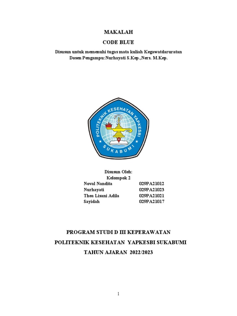 Makalah Code Blue Kel 2 | PDF