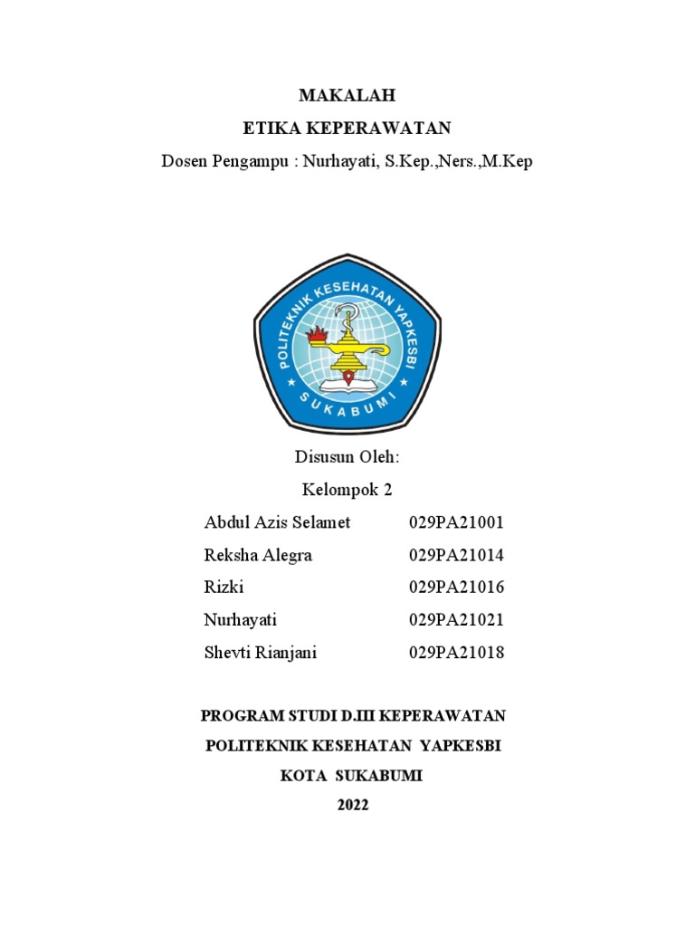 MAKALAH Etika Keperawatan Kel 2 | PDF