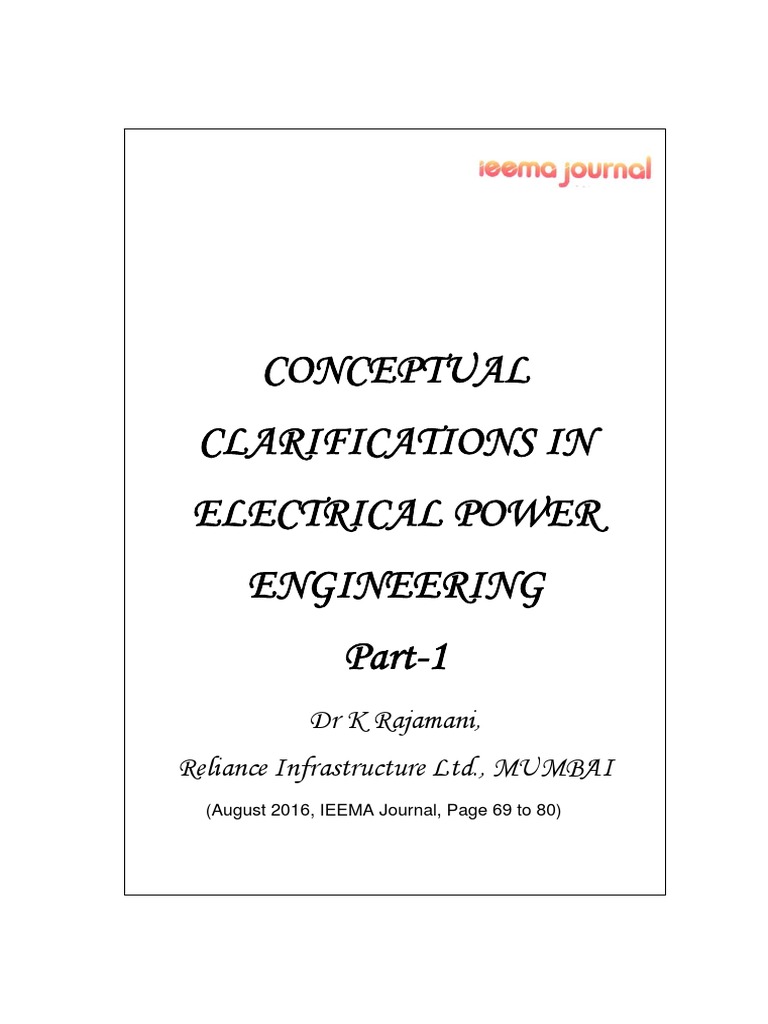 Power Engineering Concept | PDF | Ac Power | Inductor