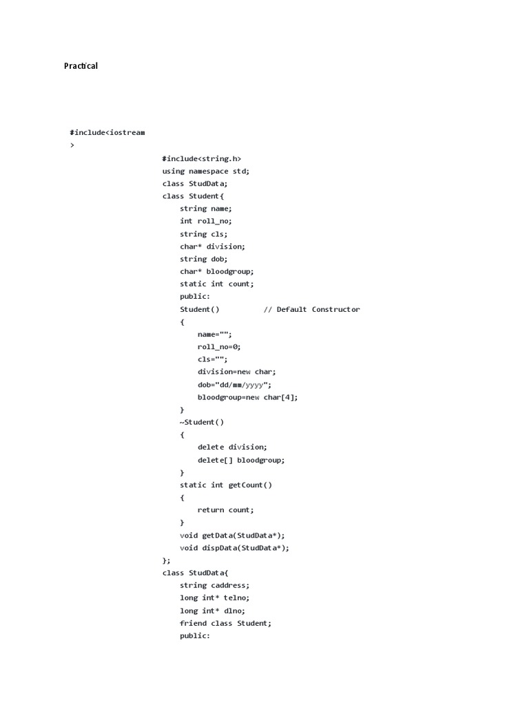 Practical No 2 Program Code | PDF | Computer Science | Computer Programming Practical No 2 Program Code | PDF | Computer Science | Computer Programming
