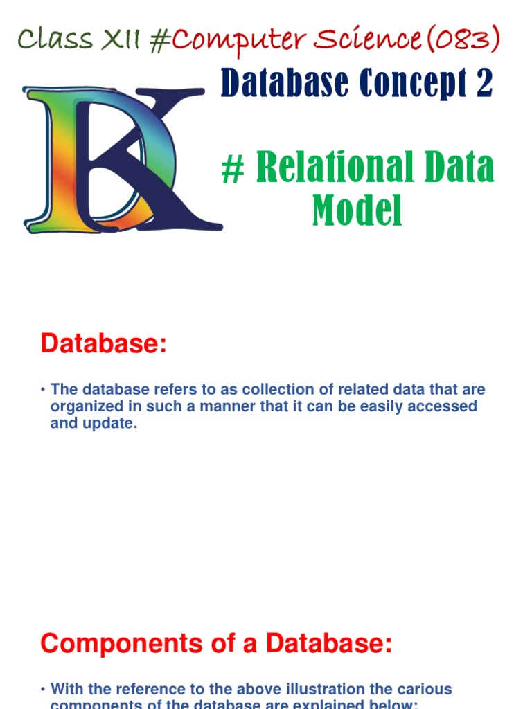 Relational Data Model | Download Free PDF | Relational Database | Relational Model
