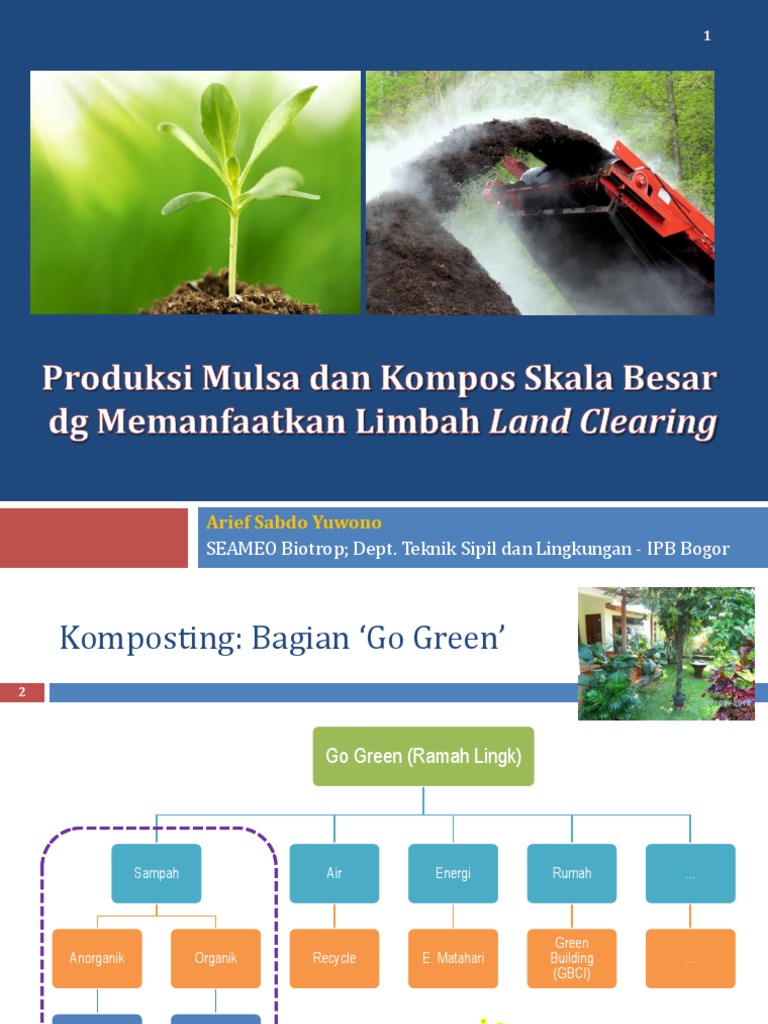 Arief Sabdo Yuwono - Produksi Mulsa Dan Kompos Skala Besar | PDF ...