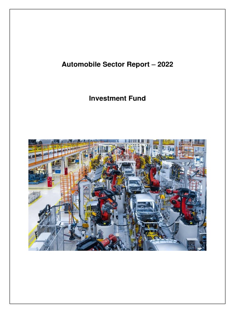Automobile Sector Report - 2022 | PDF | Car | Electric Vehicle