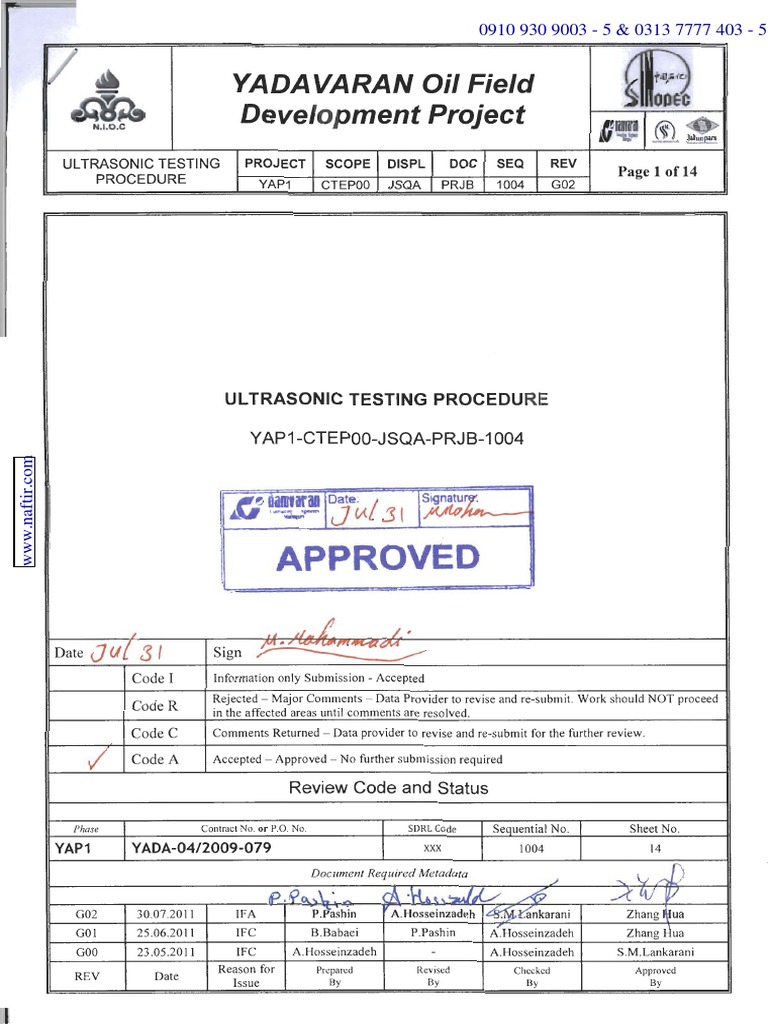 UT Procedure | PDF | Nondestructive Testing | Calibration