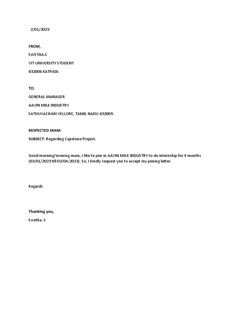 Requesting Letter | PDF