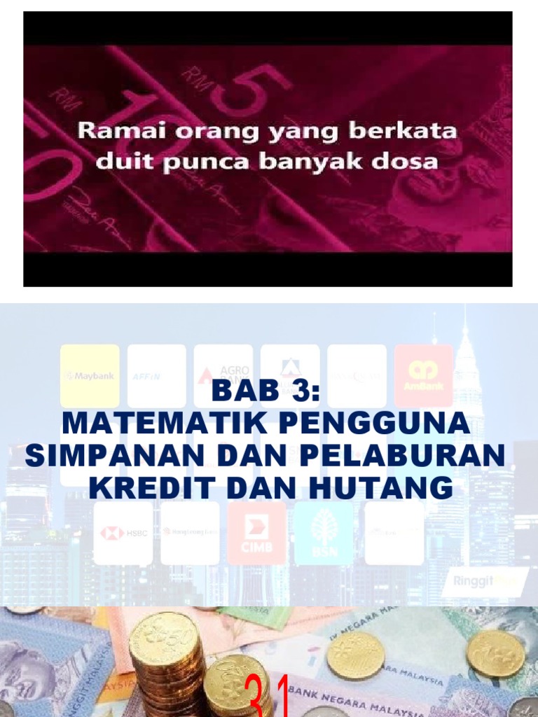 3.1 Simpanan Dan Pelaburan | PDF