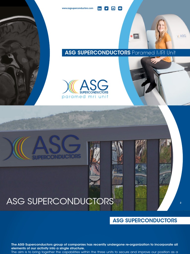 ASG Superconductors Paramed MRI Unit | PDF | Magnetic Resonance Imaging ...