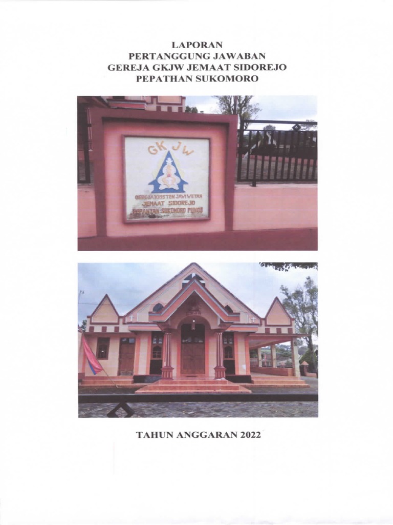 LPJ Gereja GKJW Jemaat Sidorejo Pepathan Sukomoro | PDF