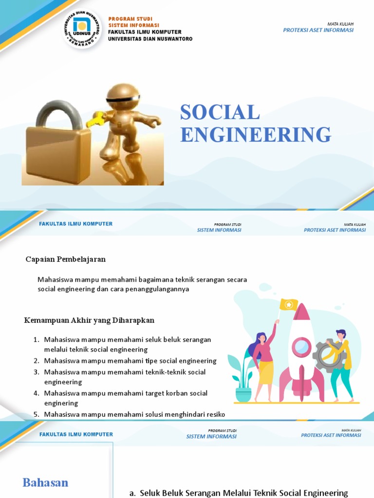 Topic 13 Social Engineering | PDF | Teknologi & Rekayasa