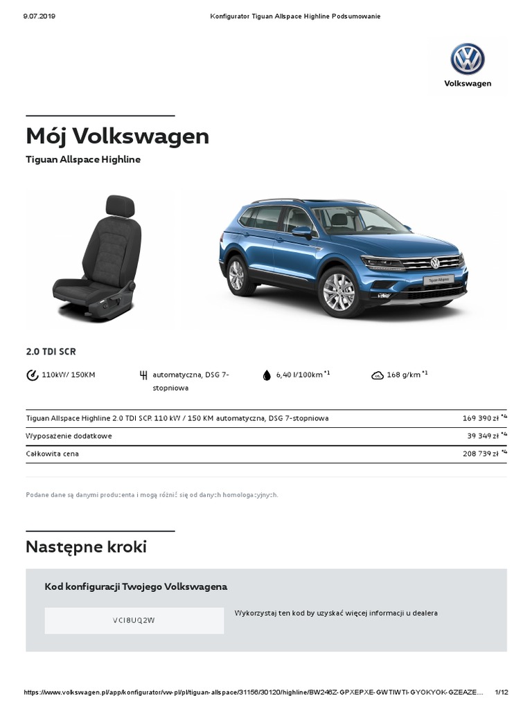 Vw Tiguan Allspace Konfigurator