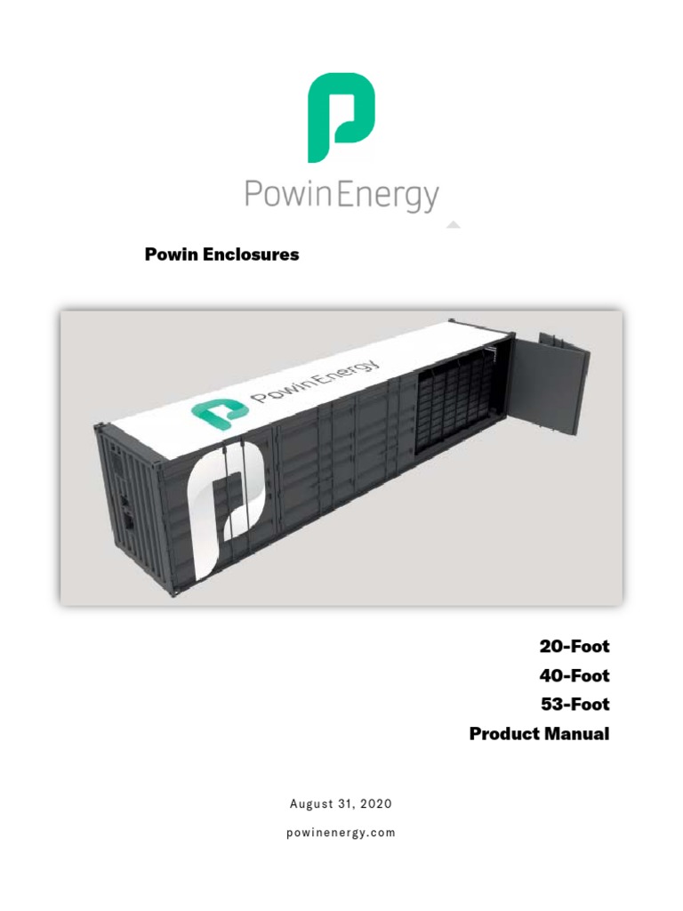 Powin Enclosures Product Manual Rev B01 | PDF | Computer Network | Fuse ...