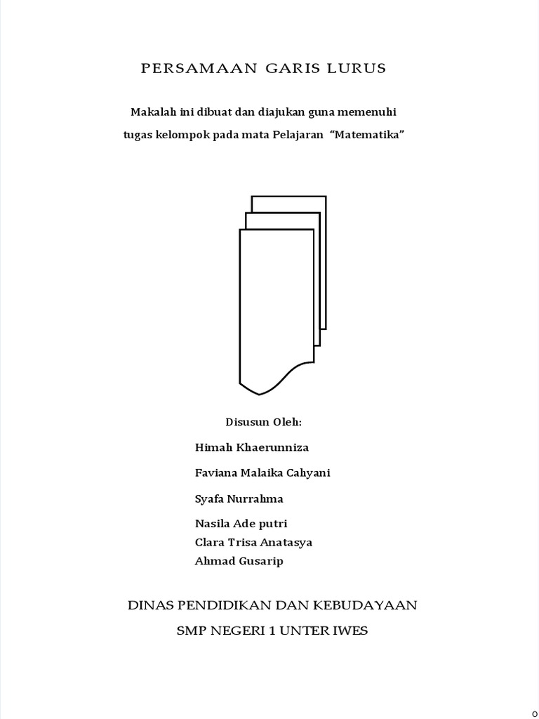 Persamaan Garis Lurus dalam Matematika | PDF | Seni | Komputer