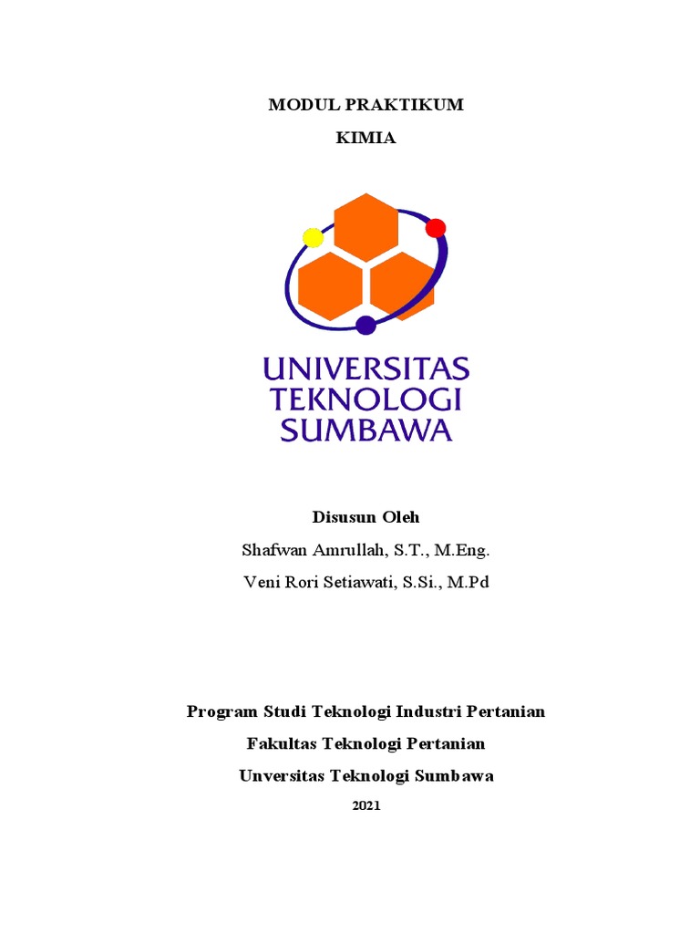 MODUL Praktikum Kimia Siap Print-1 | PDF