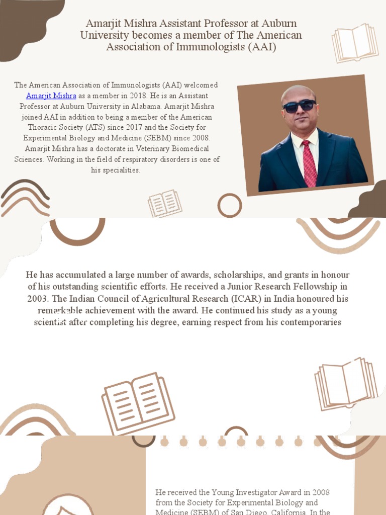 Amarjit Mishra Assistant Professor at Auburn University Becomes A ...