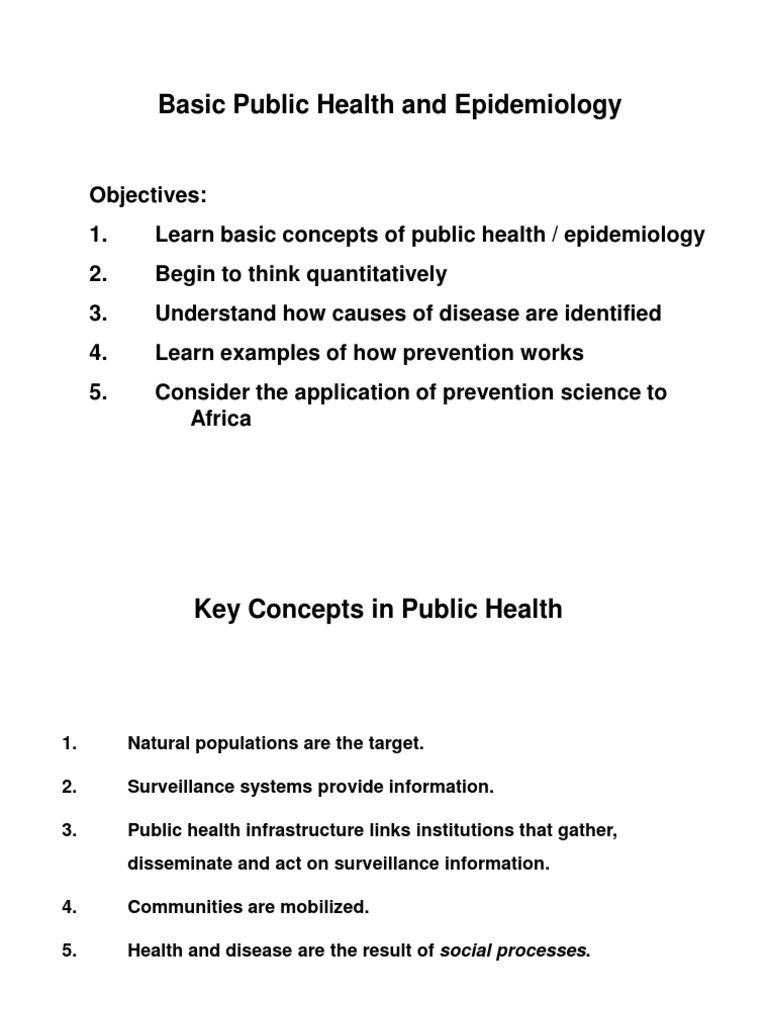 Basic Public Health and Epidemiology | PDF | Public Health | Cohort Study
