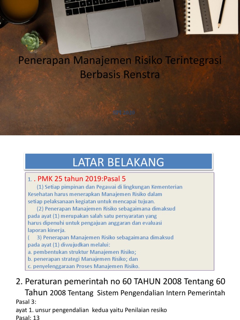 Penerapan Manajemen Risiko Terintegrasi Berbasis Renstra | PDF