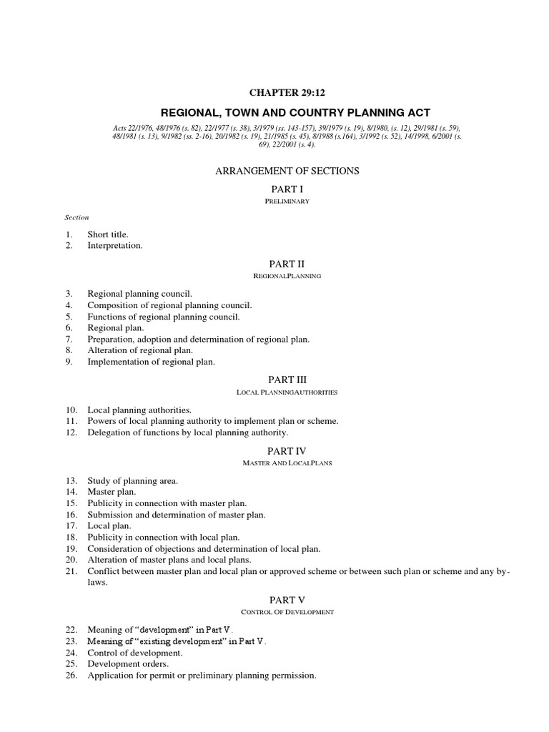 Regional, Town & Country Planning Act | PDF | Eminent Domain | Government
