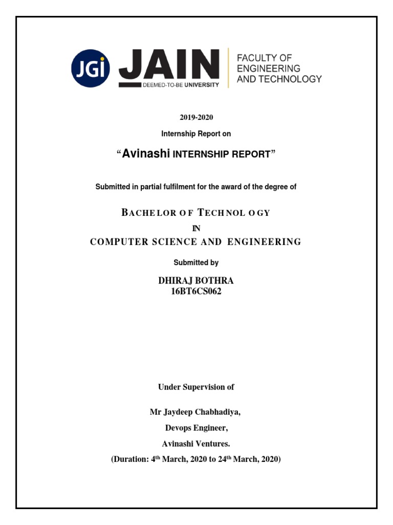 Internship Report | PDF | Linux | Scripting Language