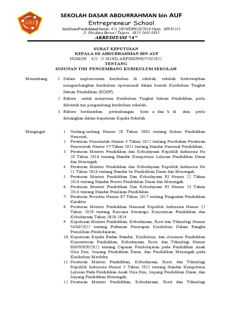 Daftar Hadir Pengambilan Rapor KLS 1 | PDF