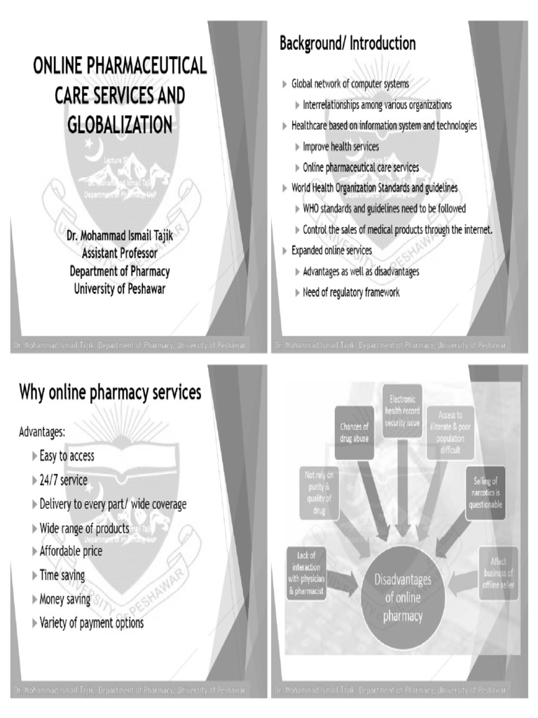 11 Online Pharmaceutical Care Services and Globalization 2021 V3 | PDF