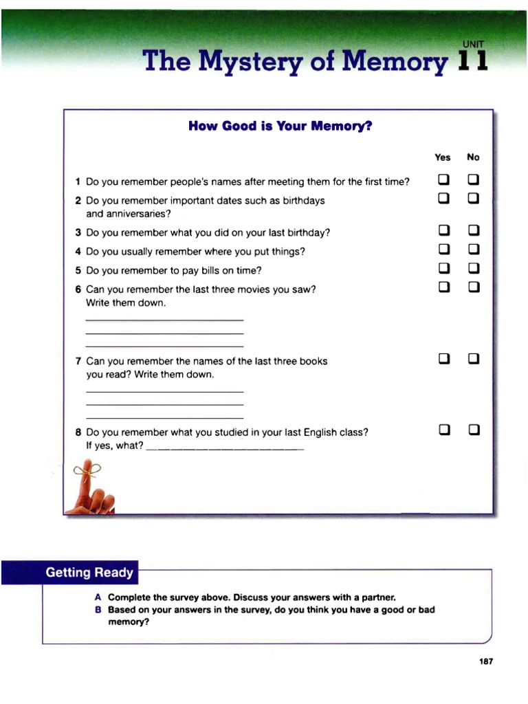 11 The Mystery of Memory | PDF