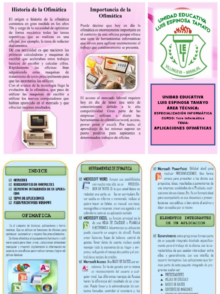 Triptico Ofimatica | PDF